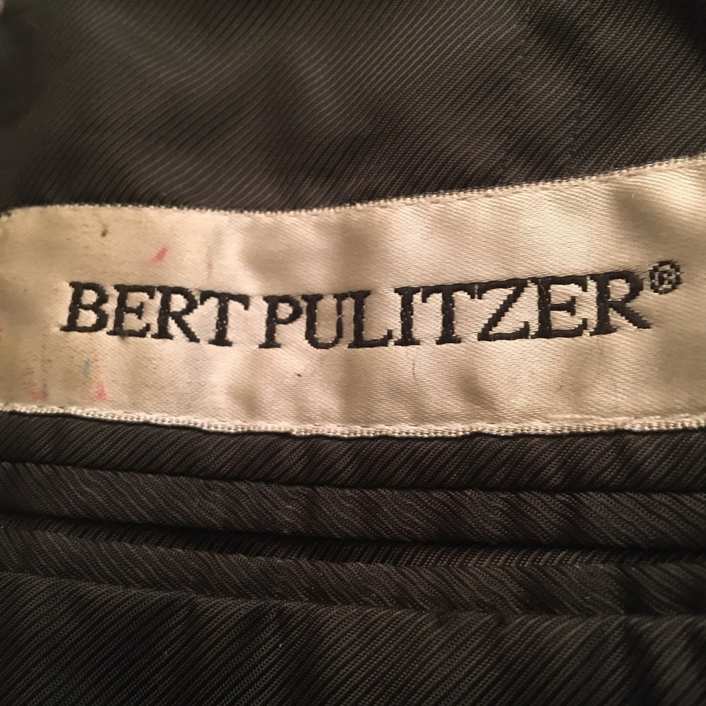 Bert Pulitzer Almost New Mens Herringbone Sports Jack… - Gem